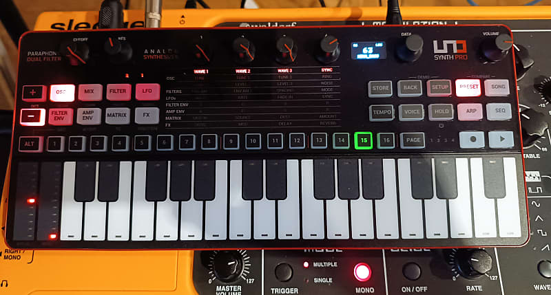 IK Multimedia UNO Synth Pro Desktop 32-Key Analog Synthesizer | Reverb