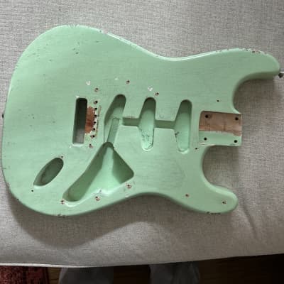 Fender Strat Partscaster 2023 Faded Tahitian Coral Hardtail | Reverb