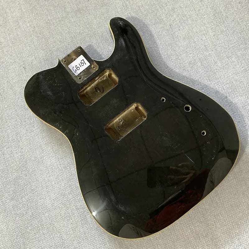 Black HH Telecaster Tele Style Guitar Body | Reverb