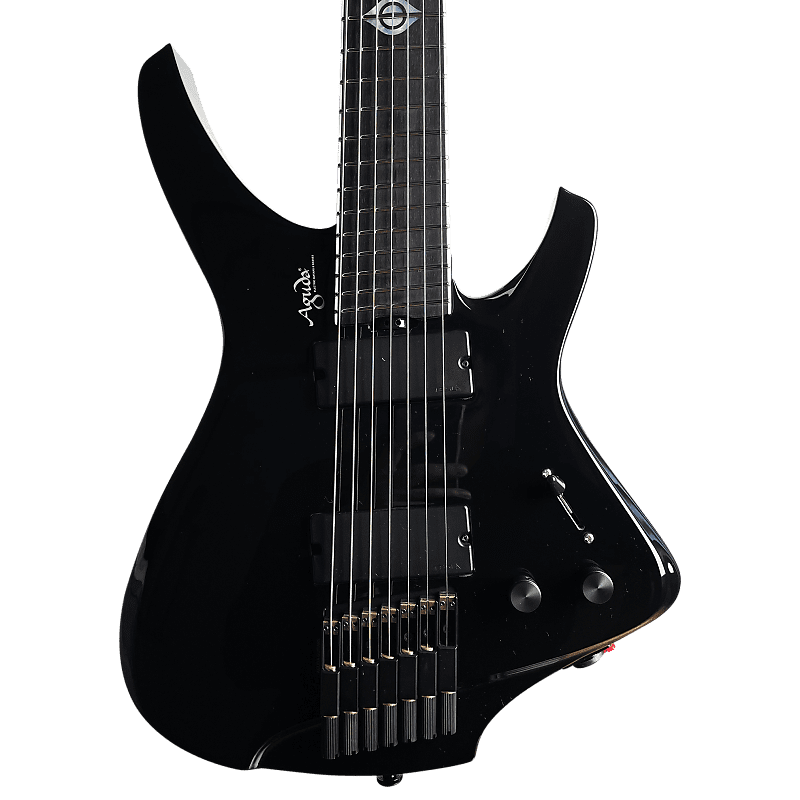 Aguda Black Hole 7 String Headless Multiscale Electric Guitar | Reverb
