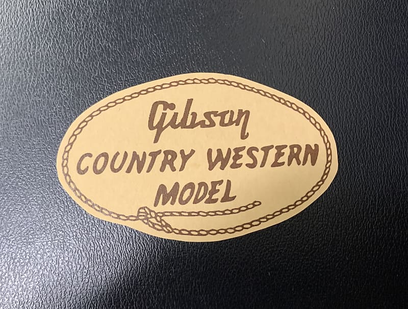 Gibson Country Western Label | Reverb