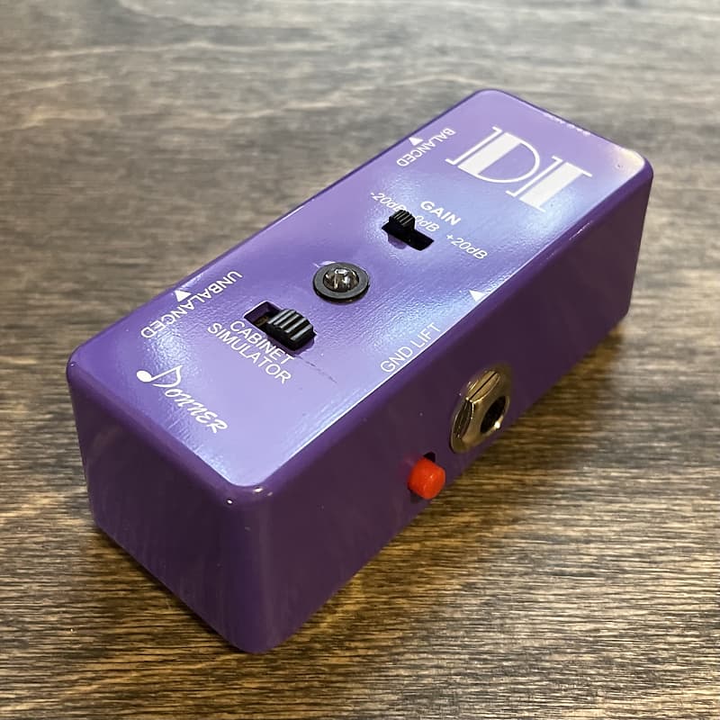 Donner Active DI Box Pedal w/ Cab Sim for Guitar or Bass - | Reverb