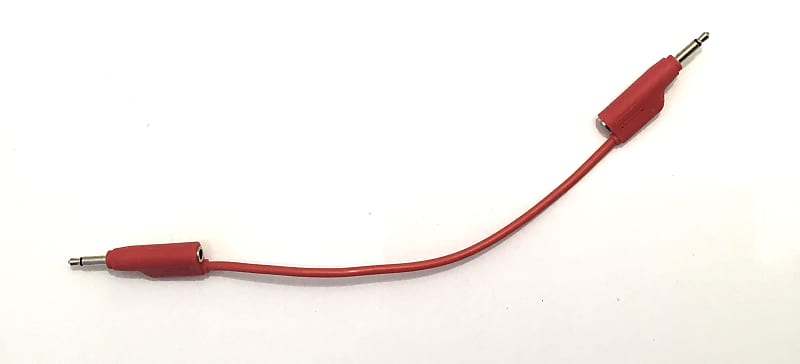 Stacking skin patch cable for Eurorack Red 60cm | Reverb