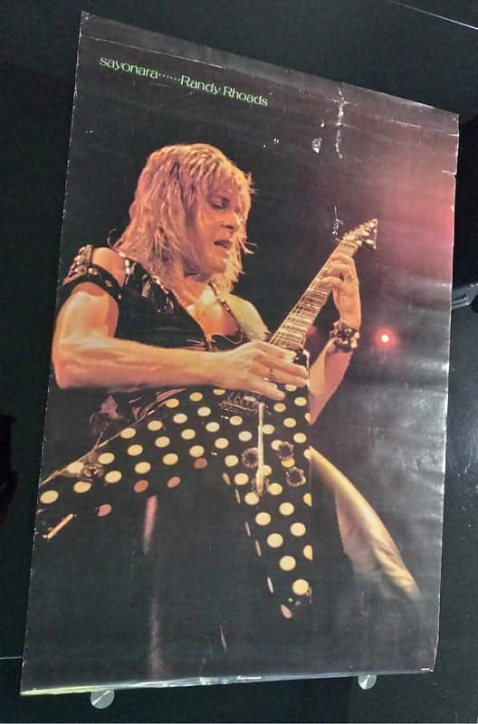 Poster Randy Rhoads poster 1980 - Black | Reverb