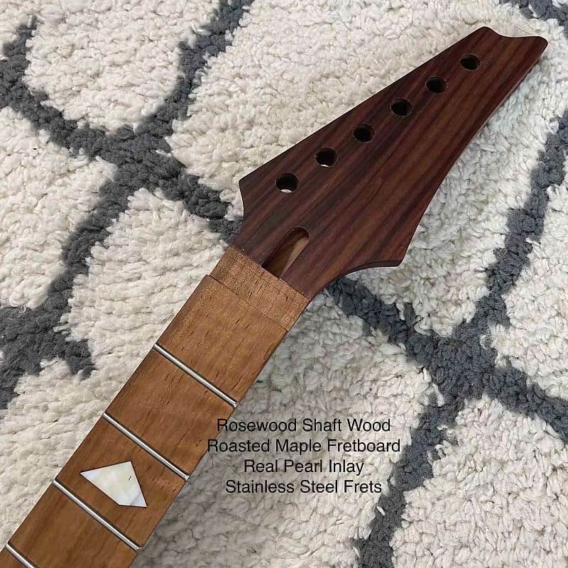 ibanez jem guitar ROSEWOOD neck with roasted maple fretboard | Reverb