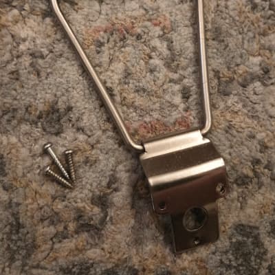 Vintage 1960's 12-String Guitar Tailpiece- Nickel - Matsumoku | Reverb