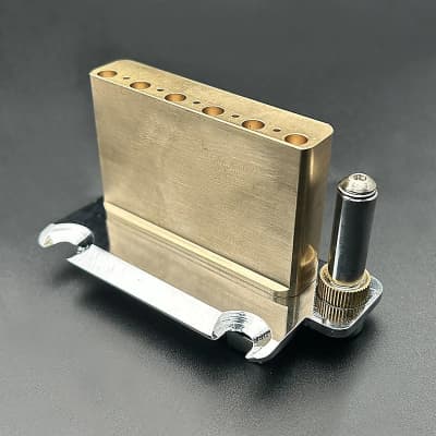 Brass Block Stratocaster Strat Style Guitar 2 Point Bridge | Reverb
