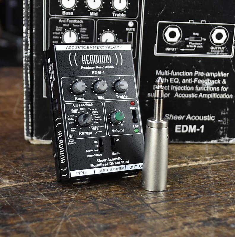 Headway EDM-1 H.E. Acoustic Instrument Pre-Amp | Reverb UK