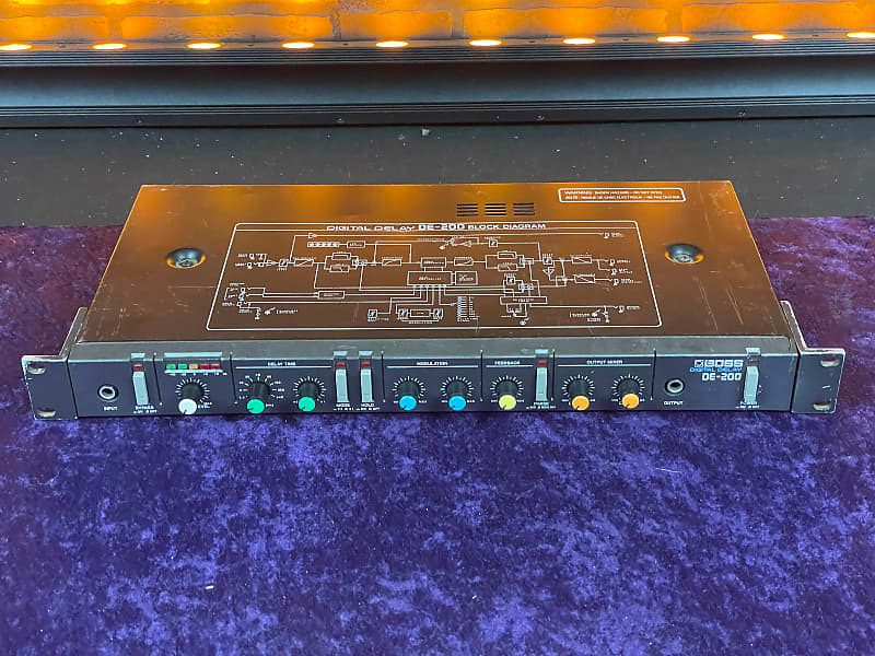 Boss DE-200 Rackmount Digital Delay - Vintage 80s Rack Gear | Reverb