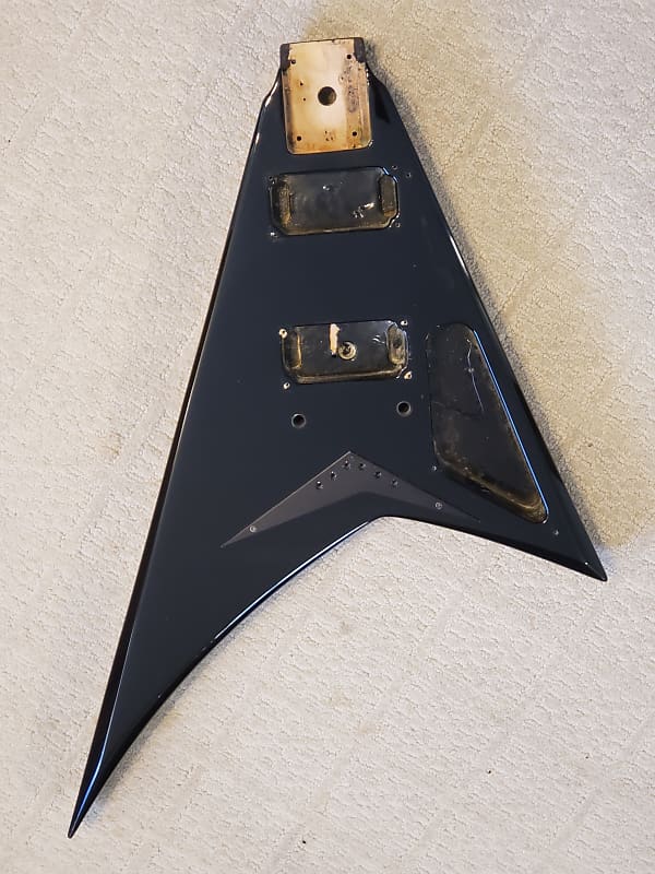 RARE '94 Hardtail PS3 Jackson Performer V Body Black Rhodes | Reverb