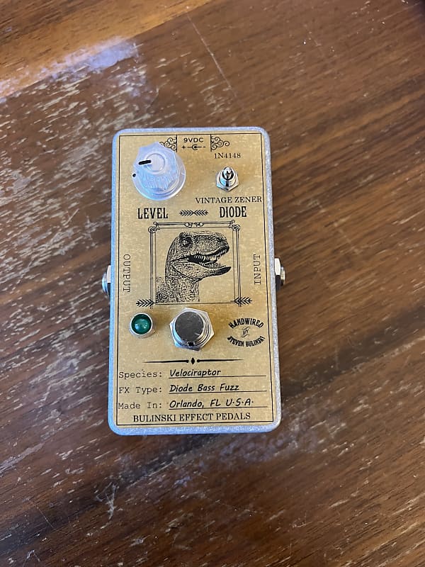Bulinski Effects Velociraptor Diode Bass Fuzz 2022 Silver | Reverb