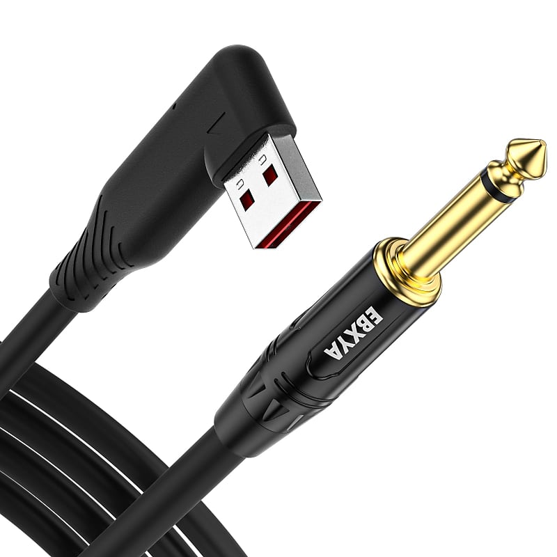 Usb Guitar Cable 10 Ft, Premium Usb To 1/4 Inch Cord With | Reverb