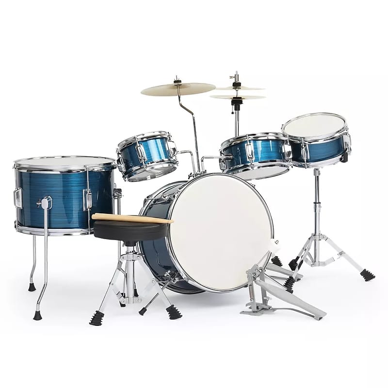 Kids Drum Set, 5 Piece 14" Junior Drum Sets for Kids, | Reverb