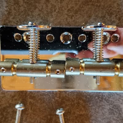 Fender Telecaster Bass Bridge - Chrome | Reverb