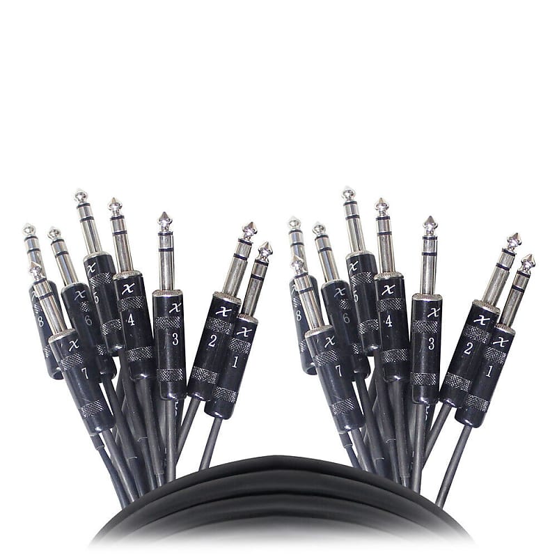 ProX XC-8TRS10 10Ft 8-Channel TRS-M to TRS-M Balanced Snake | Reverb