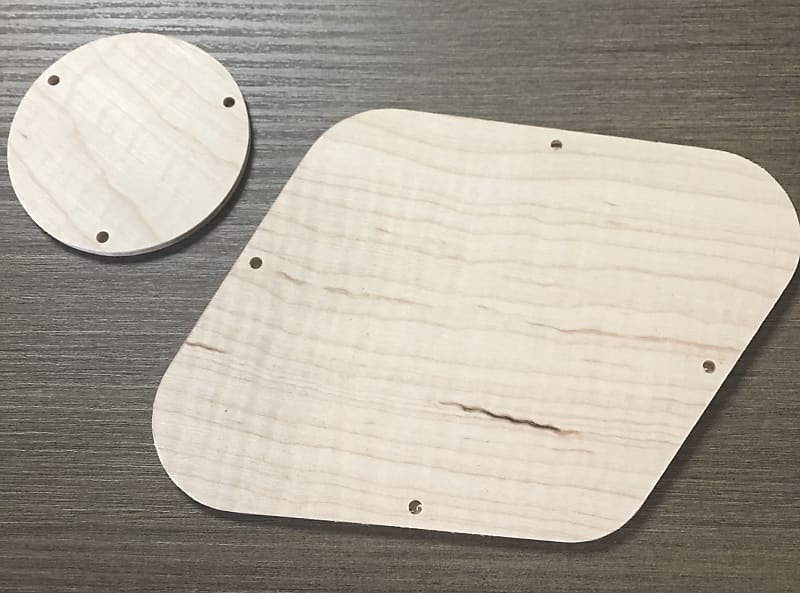 Guilford 3A Flame Maple Baxkplate Set - fits Gibson Les Paul | Reverb
