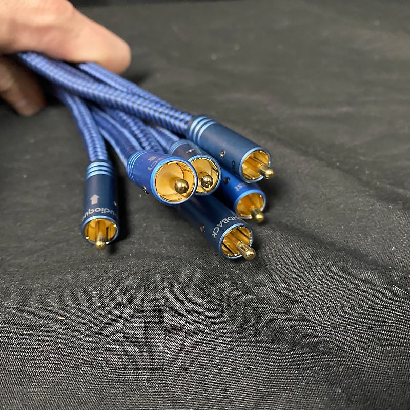 AudioQuest Diamond Back 1m Interconnect RCA Cables (3) | Reverb