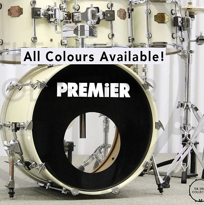 Premier Drums 80s Logo Decal | Band Sticker *Multiple sizes | Reverb