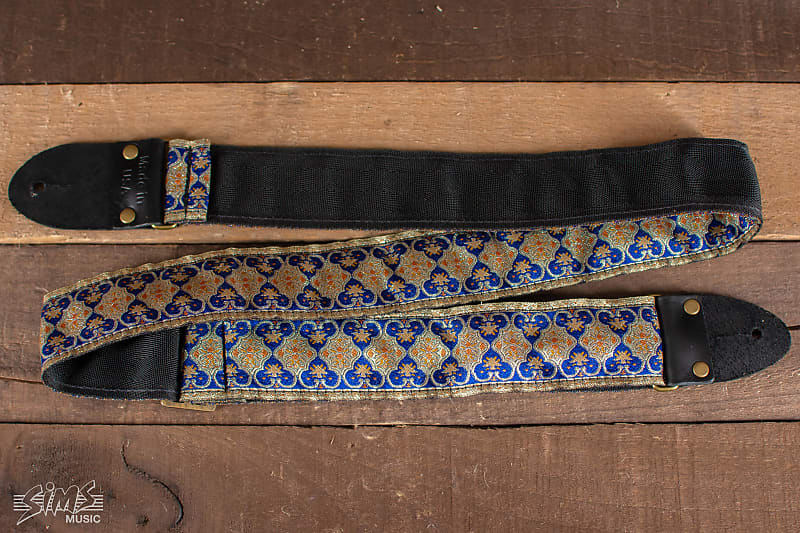 PRS LTD 2" Retro Blue/Gold Strap | Reverb