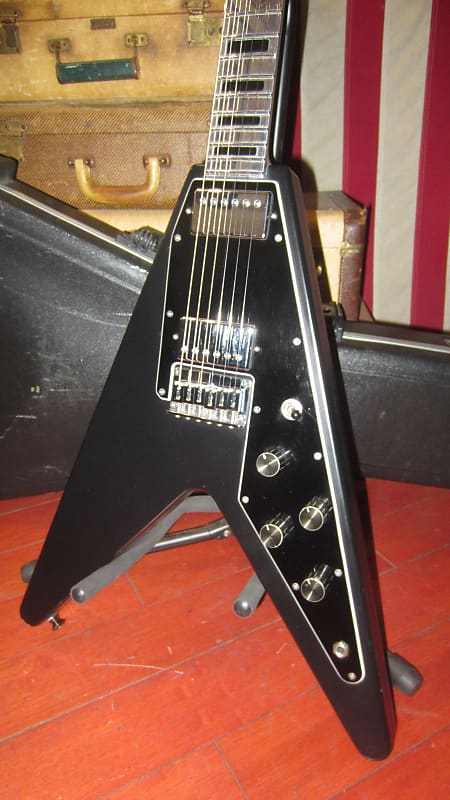 EGC Electrical Guitar Company Aluminum Flying V Previously | Reverb
