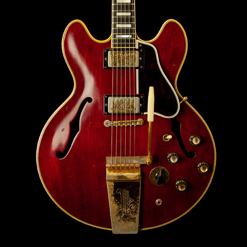 Gibson ES-355 TDC Maestro Lyra Vibrola Cherry 1966 | Reverb