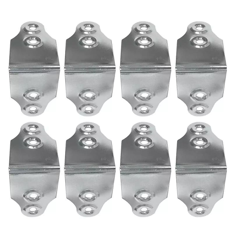 Set Of 8 Large 2 Inch Chrome Rack Case Clamp For Pa Dj Rack | Reverb