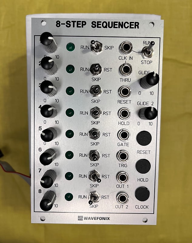 Wavefonix 8 Step Sequencer Cv Gate Trigger Modulation Reverb