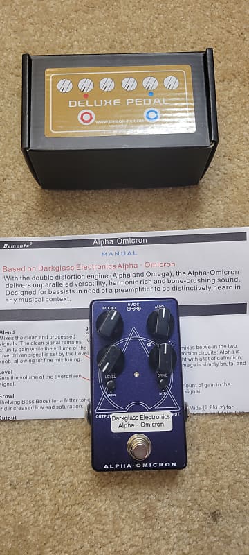 Demonfx Alpha Bass PreAmp Pedal based on the Darkglass Alpha | Reverb