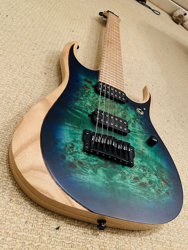 Ibanez RGDIX7MPB-SBB RGD Iron Label Deluxe Series HH Deep | Reverb