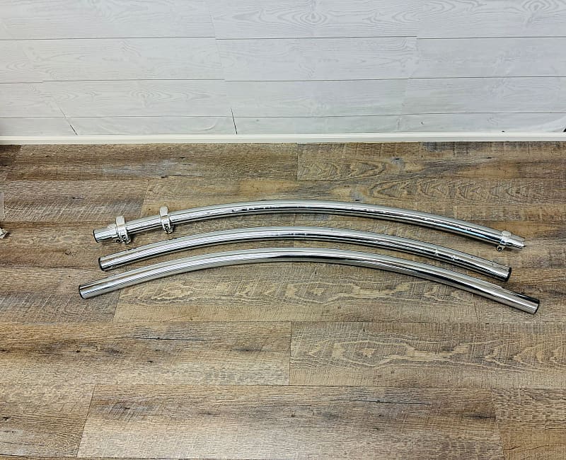 Set of 3 Chrome LARGE Curved Tubes for Gibraltar or | Reverb