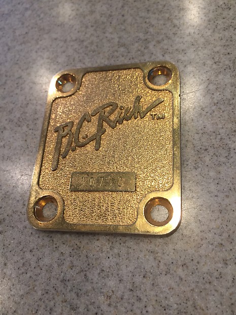 B.C. Rich Neckplate Gold | Reverb