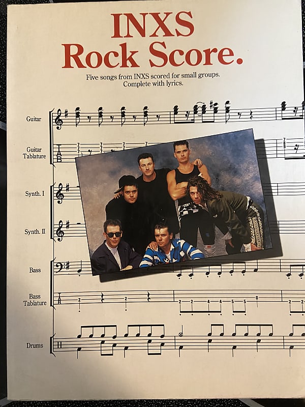 INXS - Rock Score - Guitar Tab / Tablature Book | Reverb
