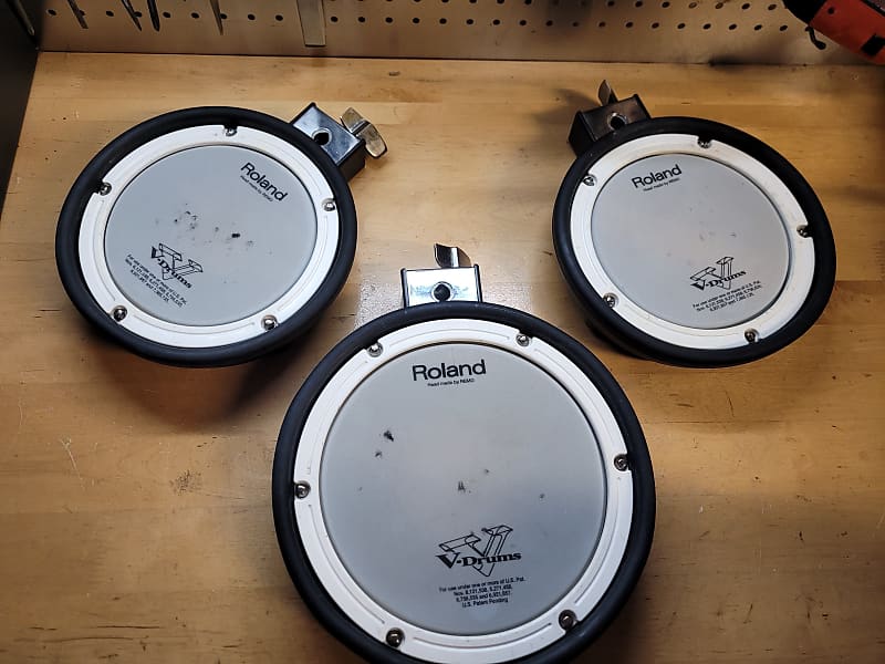 Roland 1 - PDX-8 & 2 - PDX-6 Dual Trigger Mesh Head V-Drum | Reverb