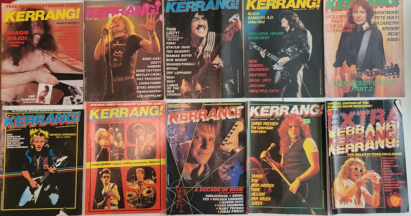 Kerrang Magazine 10 issues early 80s | Reverb
