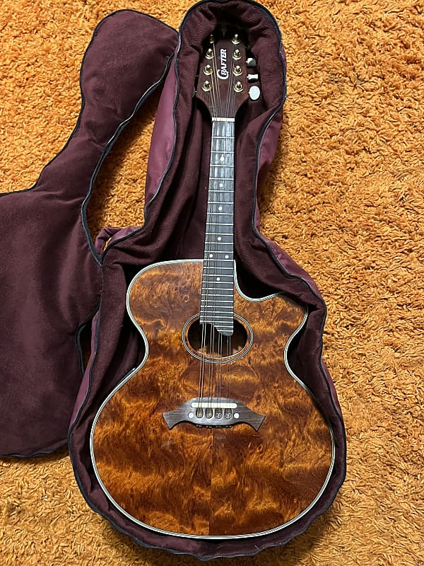 Crafter M-70E Mandolin acoustic electric With Soft Case | Reverb