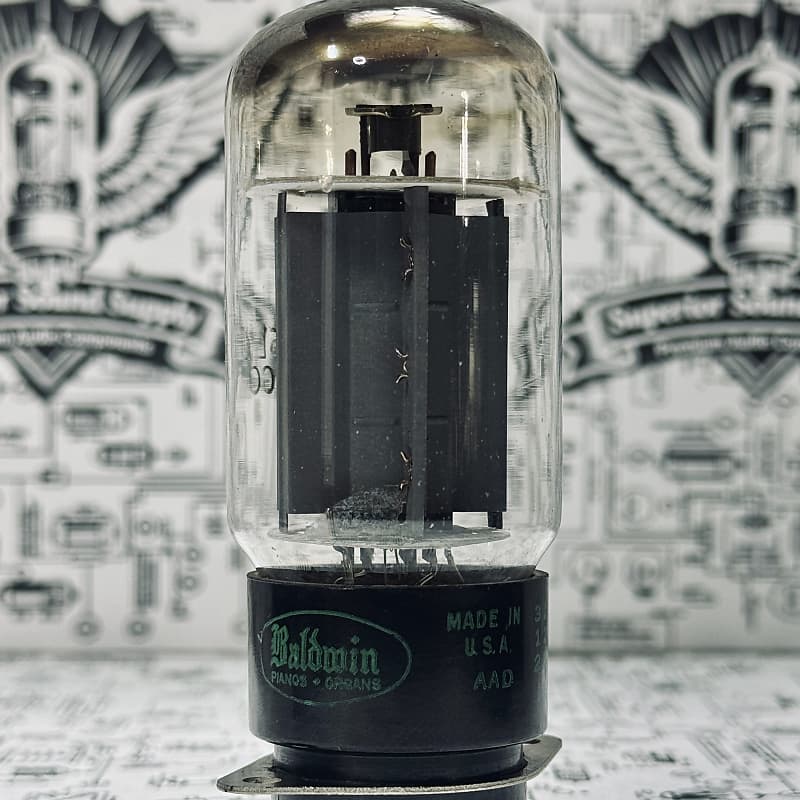 Sylvania 6L6GC (Baldwin) | NOS 1952 | Black Plate Halo | Reverb