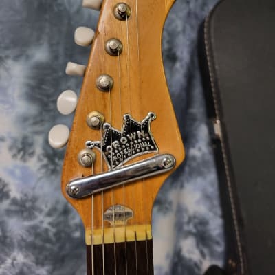 Vintage RARE 1960's Crown Professional Japan Electric Guitar | Reverb