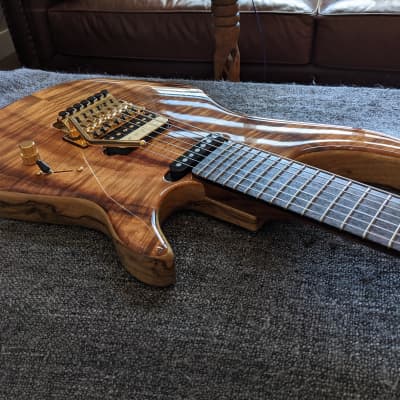Warmoth 7-String 5A Flame Koa | Reverb