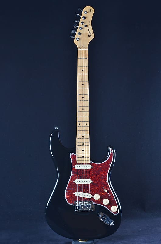 Tagima TW-Series TG-530 Black with Tortoiseshell Pickguard | Reverb