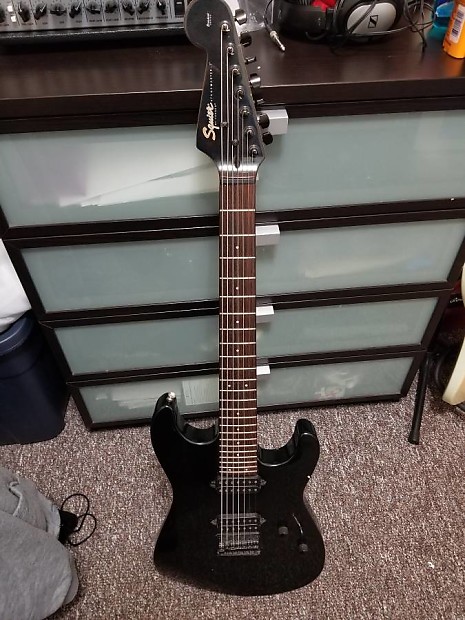 fender Squier Stagemaster 7 2005 black | Reverb