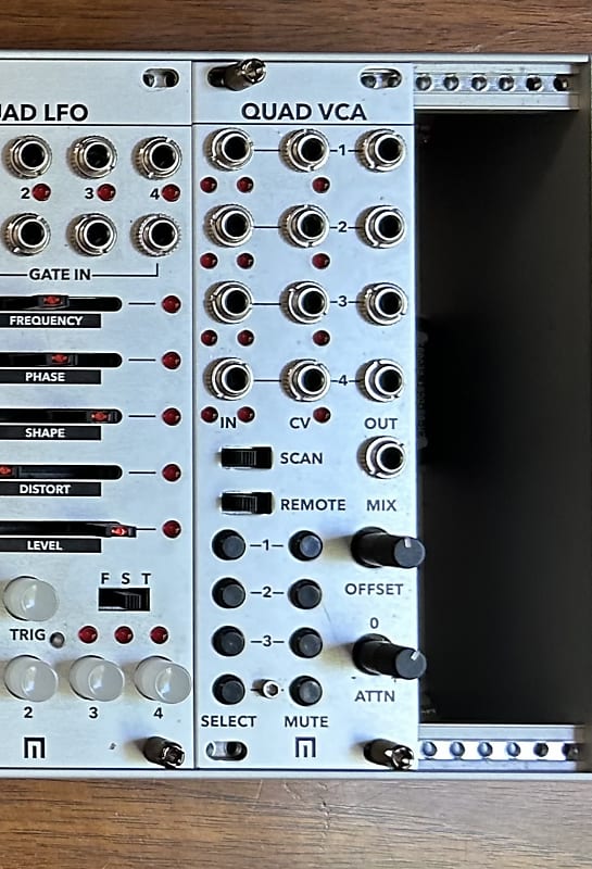 Malekko Quad VCA Eurorack module - Silver | Reverb