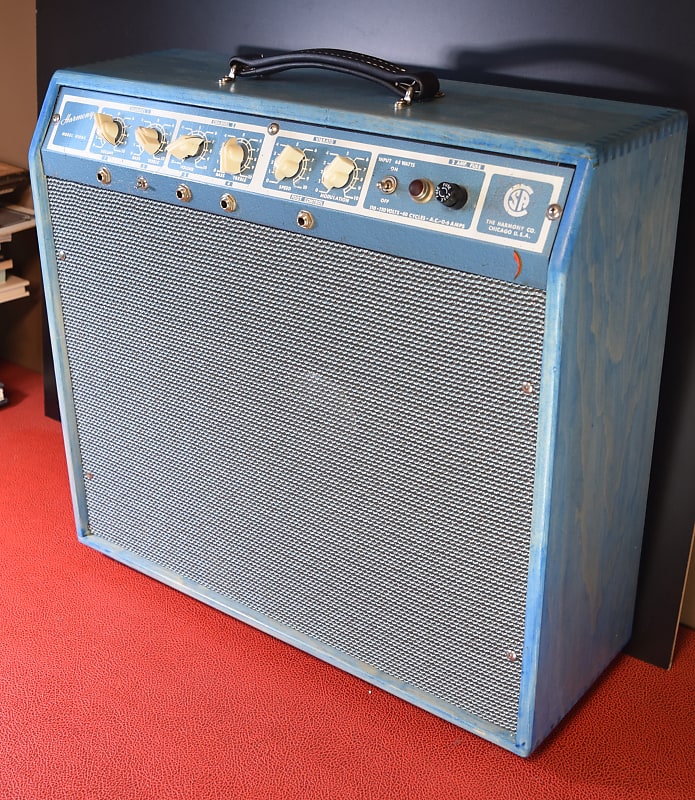 Harmony H306 - REBUILT - 1962 - Blue Pine | Reverb