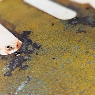 Fender stratocaster - rust- yellow blue | Reverb