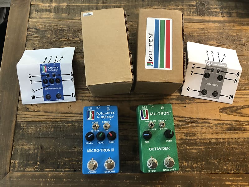 Mu-Tron Octavider and Microtron iii - set (early serial #) | Reverb