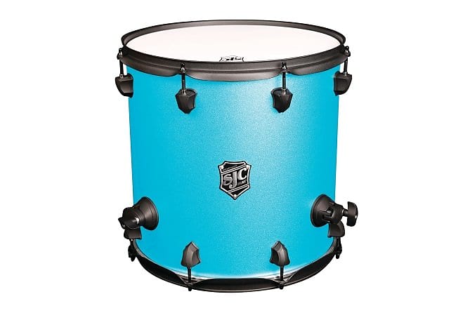 SJC Pathfinder Floor Tom 14x14 Maple Hybrid Caribbean Blue w/ | Reverb