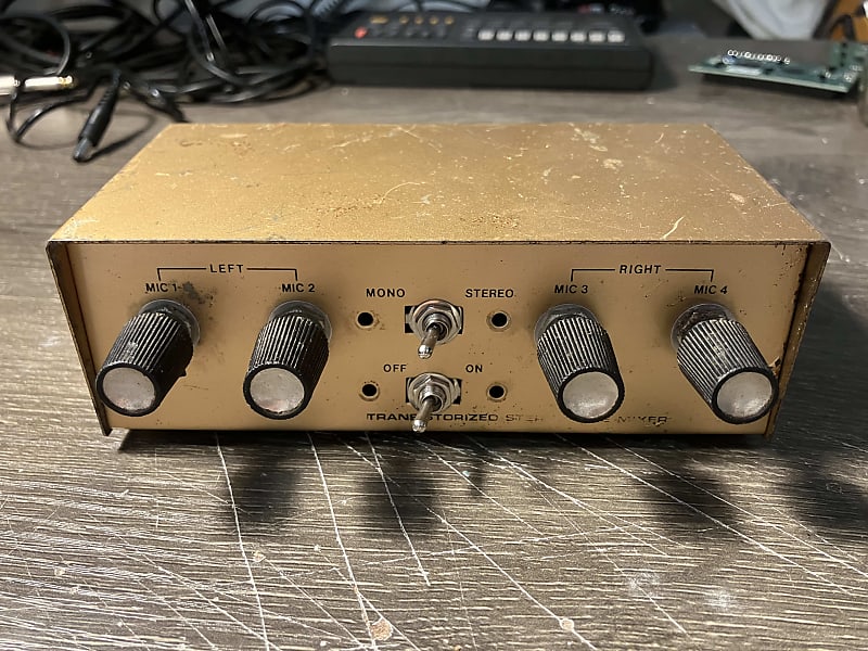 rare 1960s Monarch Transistorized Stereo Microphone Mixer - | Reverb