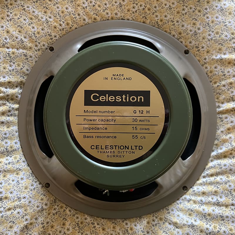Celestion Greenback G12H-55 30w 12" 15ohm 2007 | Reverb