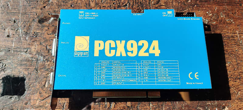Digigram Pcx924 Aes Ebu And Balanced Audio Broadcast Reverb