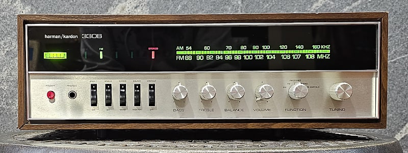 Harman Kardon HK-330B Receiver With Original Case - Serviced | Reverb