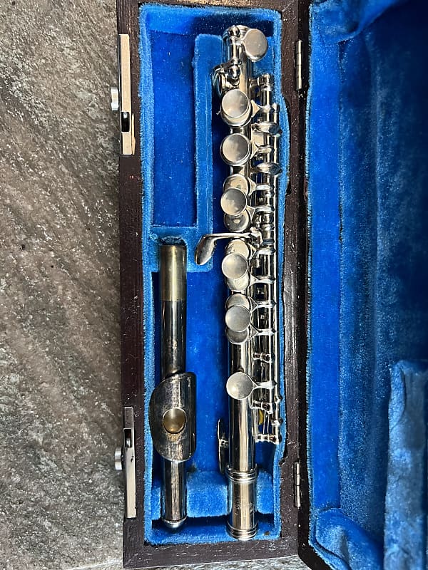 Silver Piccolo with case | Reverb